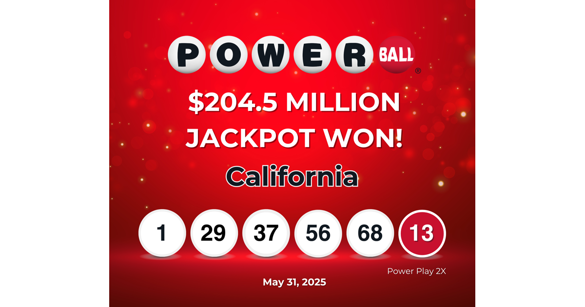 $204.5 million Powerball jackpot won in California | Powerball