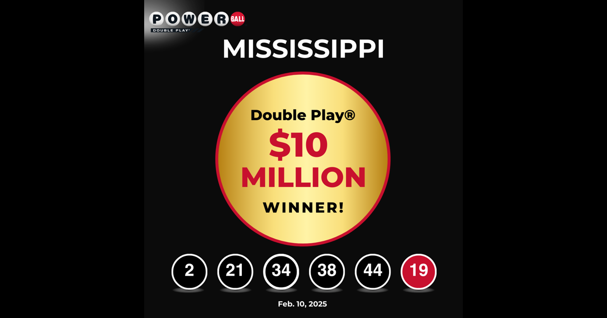 $10 million Double Play® prize won in Mississippi | Powerball