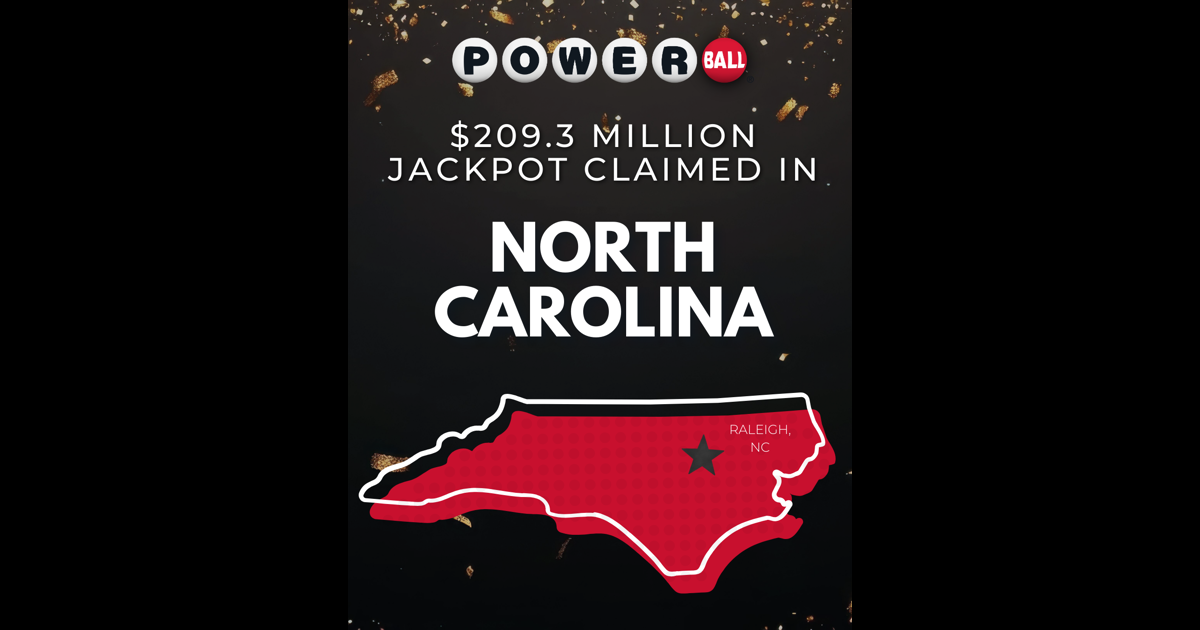 North Carolina Player Claims $209.3 Million Powerball Jackpot Prize ...