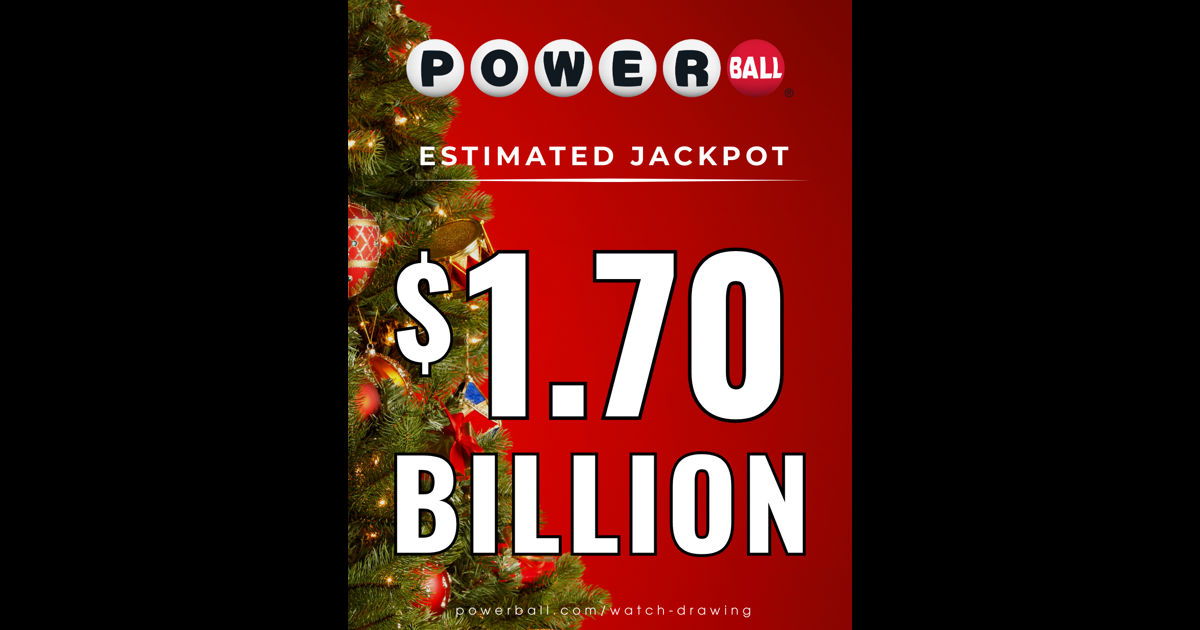 $1.7 billion Powerball jackpot set for Christmas Eve drawing | Powerball